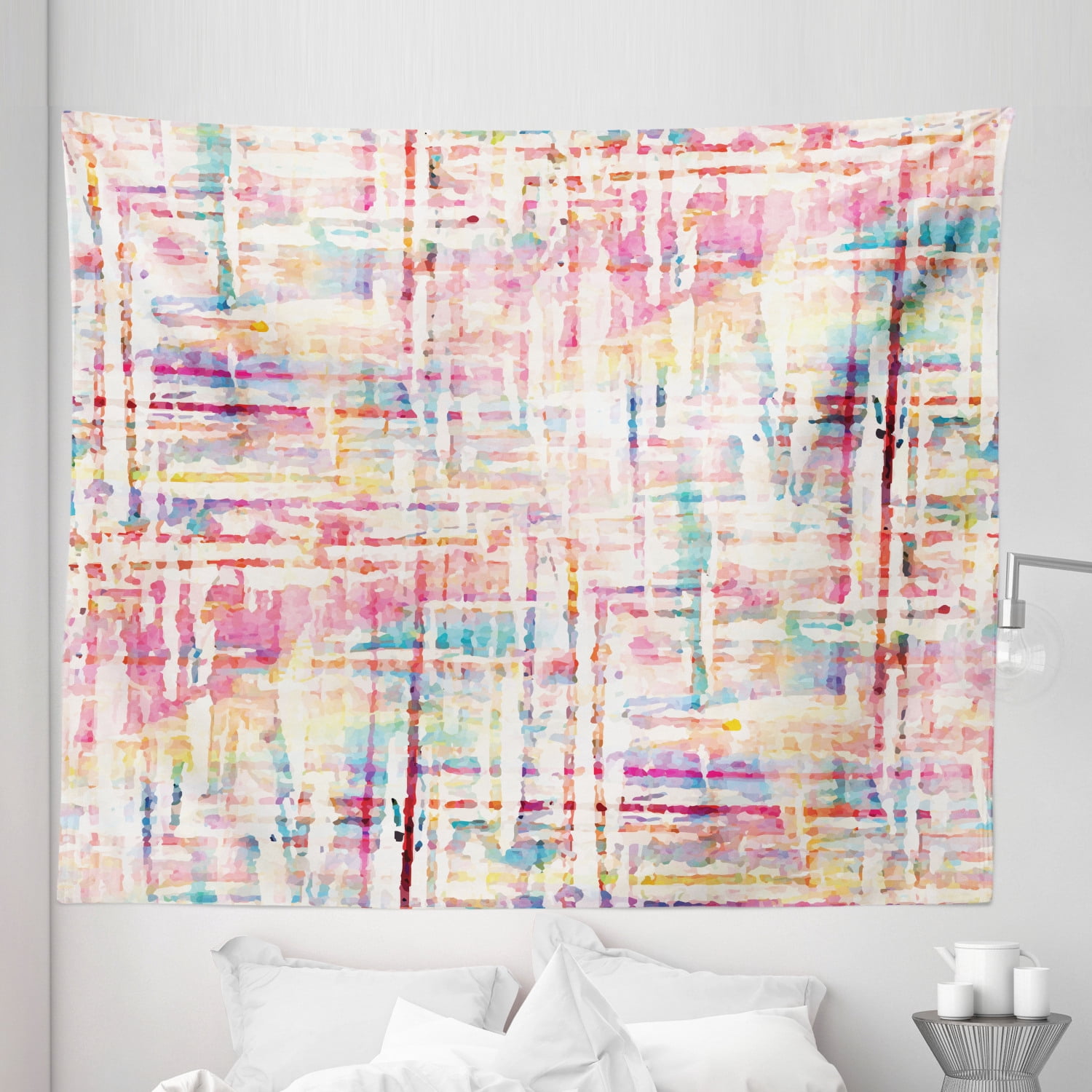 Abstract Tapestry, Abstract Paint Manifold Complicated Mixed and Lines ...