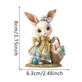 10 Pack Easter Bunny And Egg Hanging Ornaments 2D Flat Designs Suitable ...