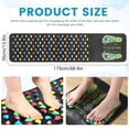 2-in-1 Foot Acupressure Mat and Massager Pad with Removable Spikes for ...