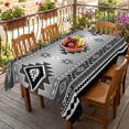 Aztec Retro Ethnic Style Table Cloth 60x84in, Waterproof Rectangle ...