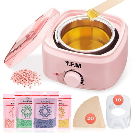 Waxing Kit, HSD 500cc Waxing Kit for Women and Men with 4 pack x 100g ...