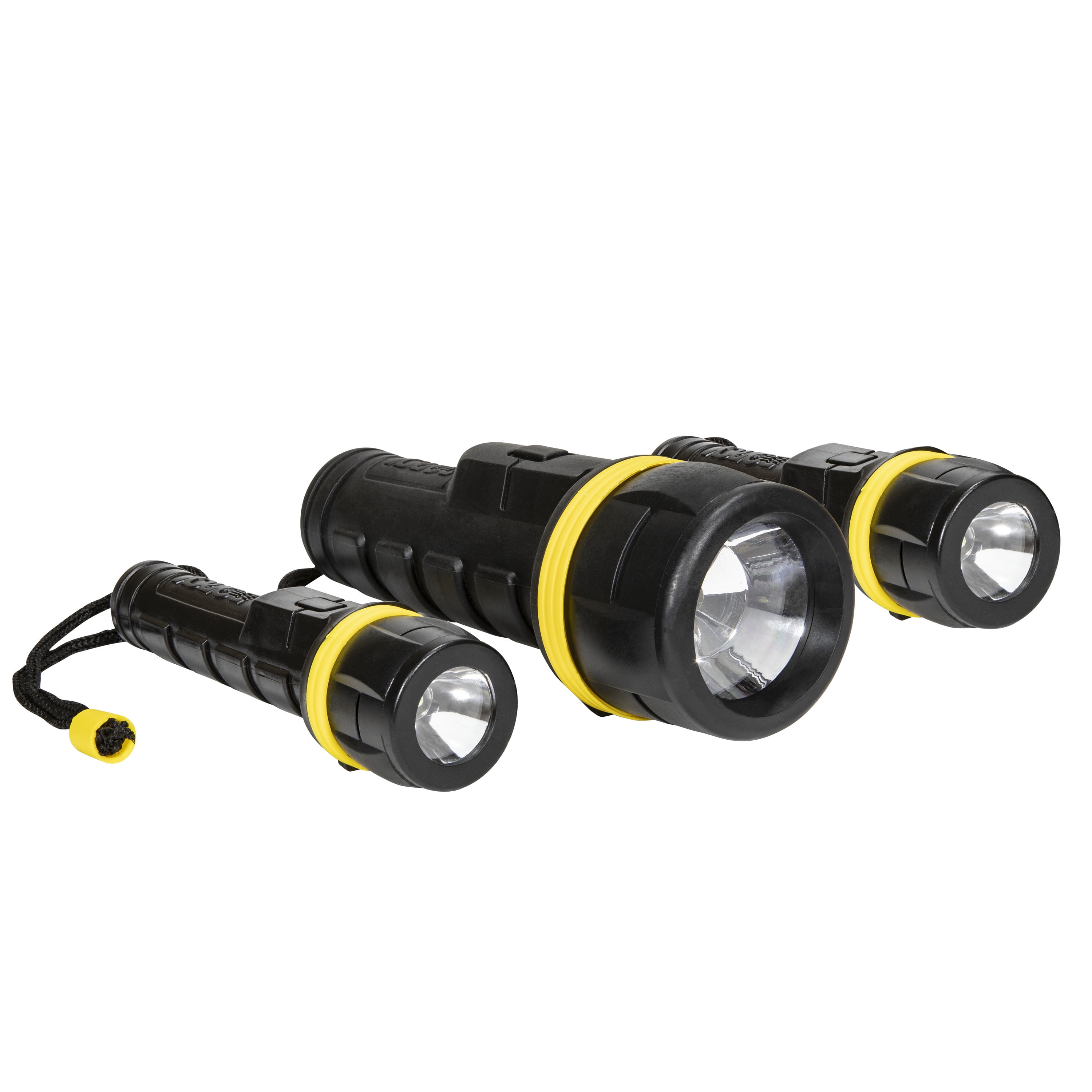 Dorcy 41-5983 Rubber Series LED Flashlights 3-Pack - Walmart.com