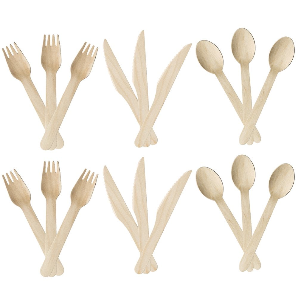 Click here for Estbridge Wood Spoon 18pcs Wooden Disposable Cutle... prices