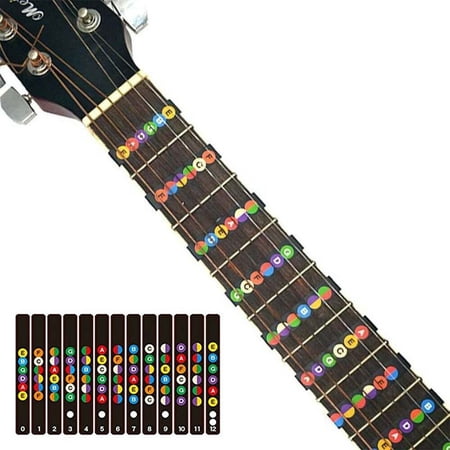 Guitar Fretboard Sticker Note Map Decal sticker guitar guitar fretboard ...