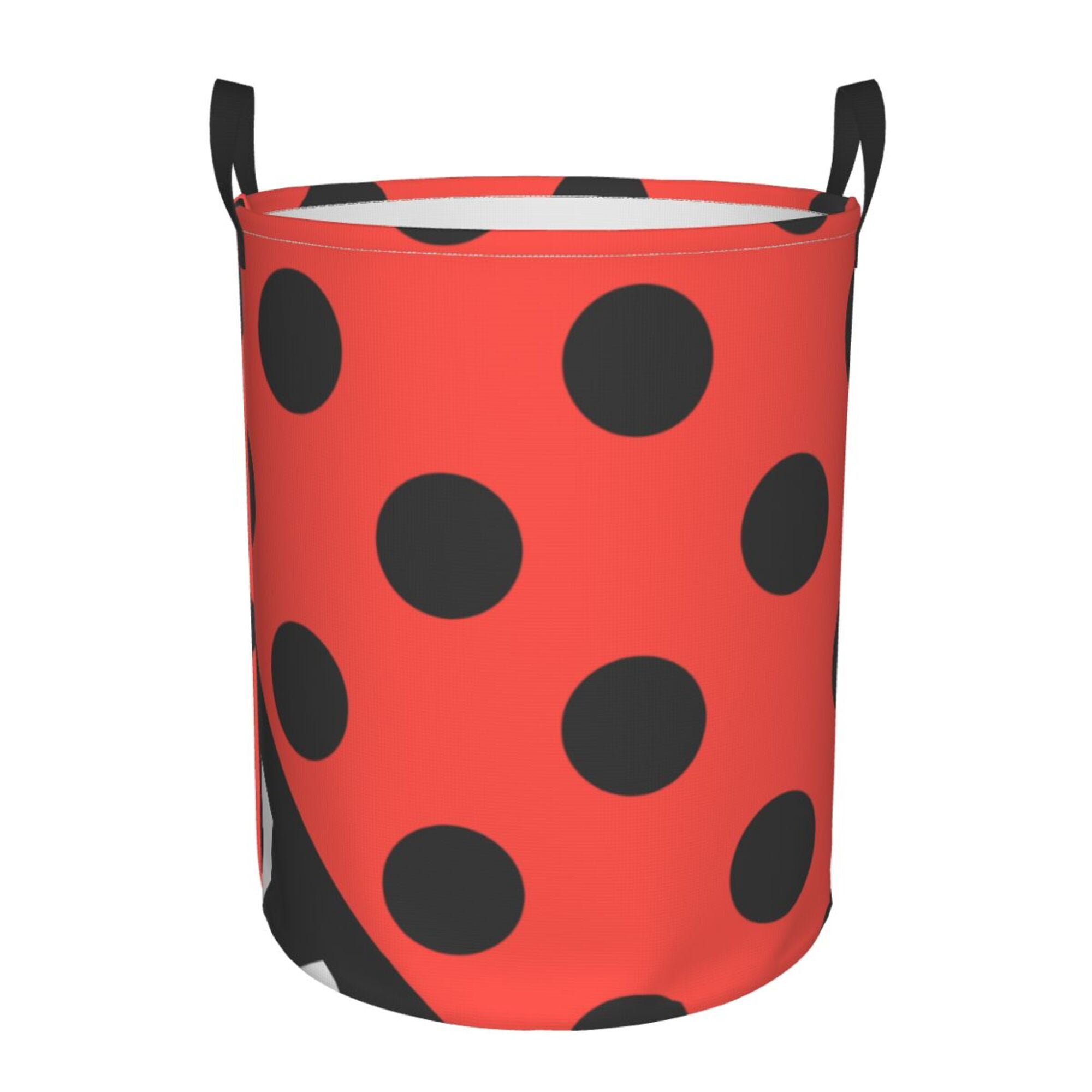 LNWH Laundry Basket, Red Abstract Ladybird Pattern Foldable Laundry ...