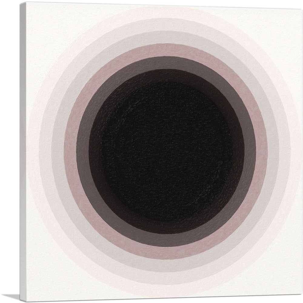 ARTCANVAS Mid-Century Modern Black Hole Canvas Art Print - Size: 18" x 18" (0.75" Deep ...