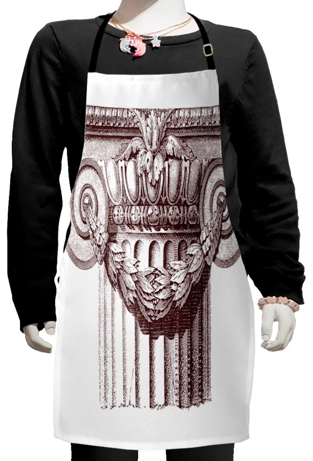 Vintage Kids Apron, Classical Antique Column Roman Empire Architecture ...