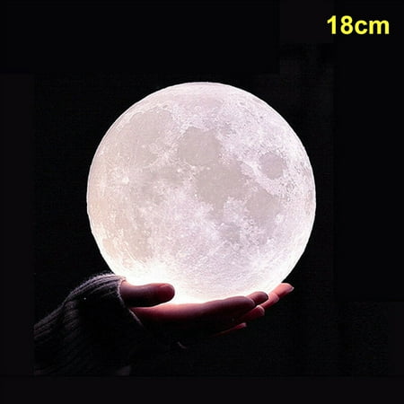 Moon led night light Lamp 3D Printing Touch led lights for bedroom ...