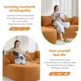 FFZ Boneless L-Shape Sectional Sofa with Curved Chaise and Modular ...