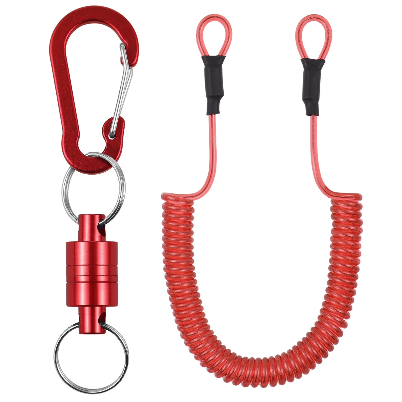 Click here for Graflsoa Magnetic Spring Lanyard With Hook - Red... prices