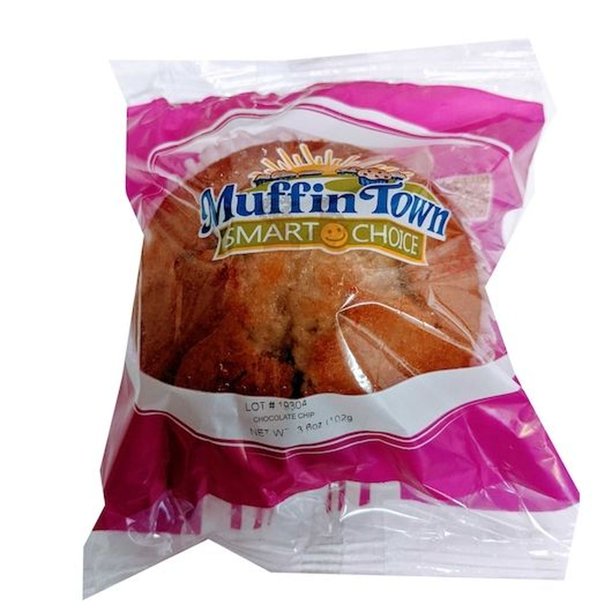 Muffin Town Smart Choice 2 Grain Equival Chocolate Chip Muffin, 3.1 ...