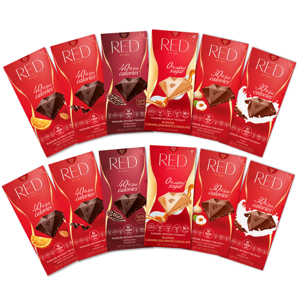 RED Chocolate 12 Bar Variety Pack - Walmart.com
