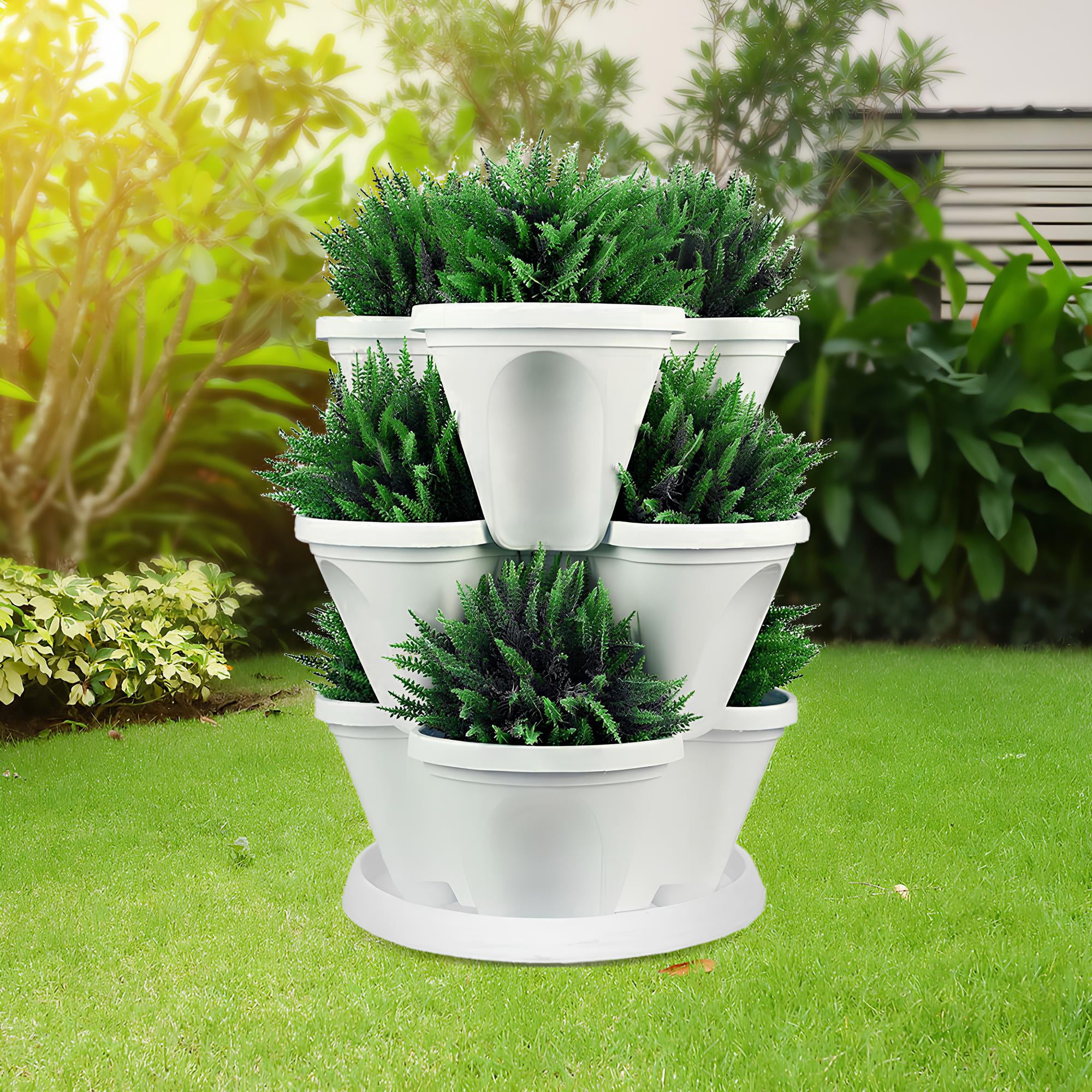 Click here for Yardlab Vertical Garden Pot Stackable Planter  Sel... prices
