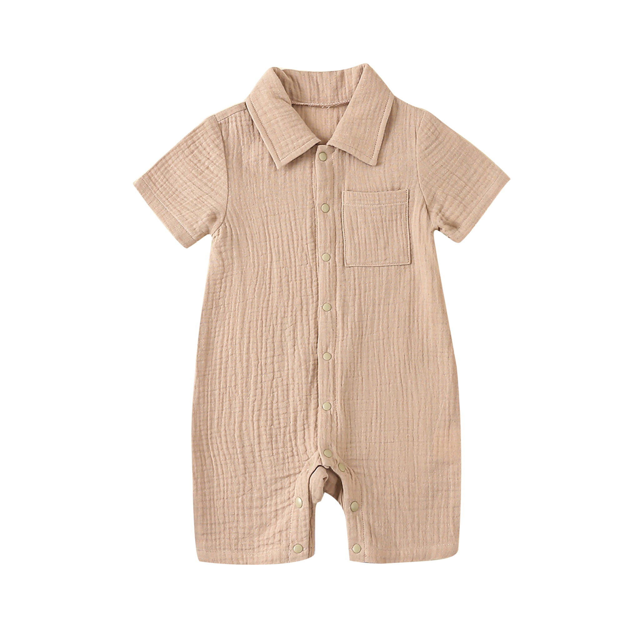 Click here for Sunsiom Baby Boys Girls Jumpsuits Short Sleeve Lap... prices