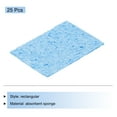 25PCS Soldering Sponge 5 x 3.5cm Rectangle Blue 6mm Water Absorption ...
