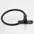 Black Space Aluminum Towel Holder Round Towel Wall Mounted Towel Rack ...