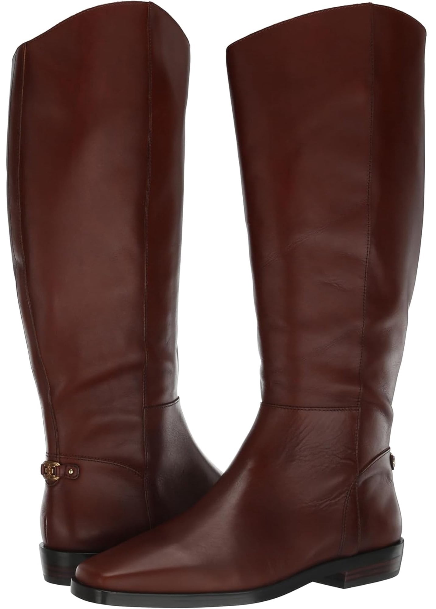 Sam Edelman Women's Lyla Knee High Boot Black Leather Wide Calf