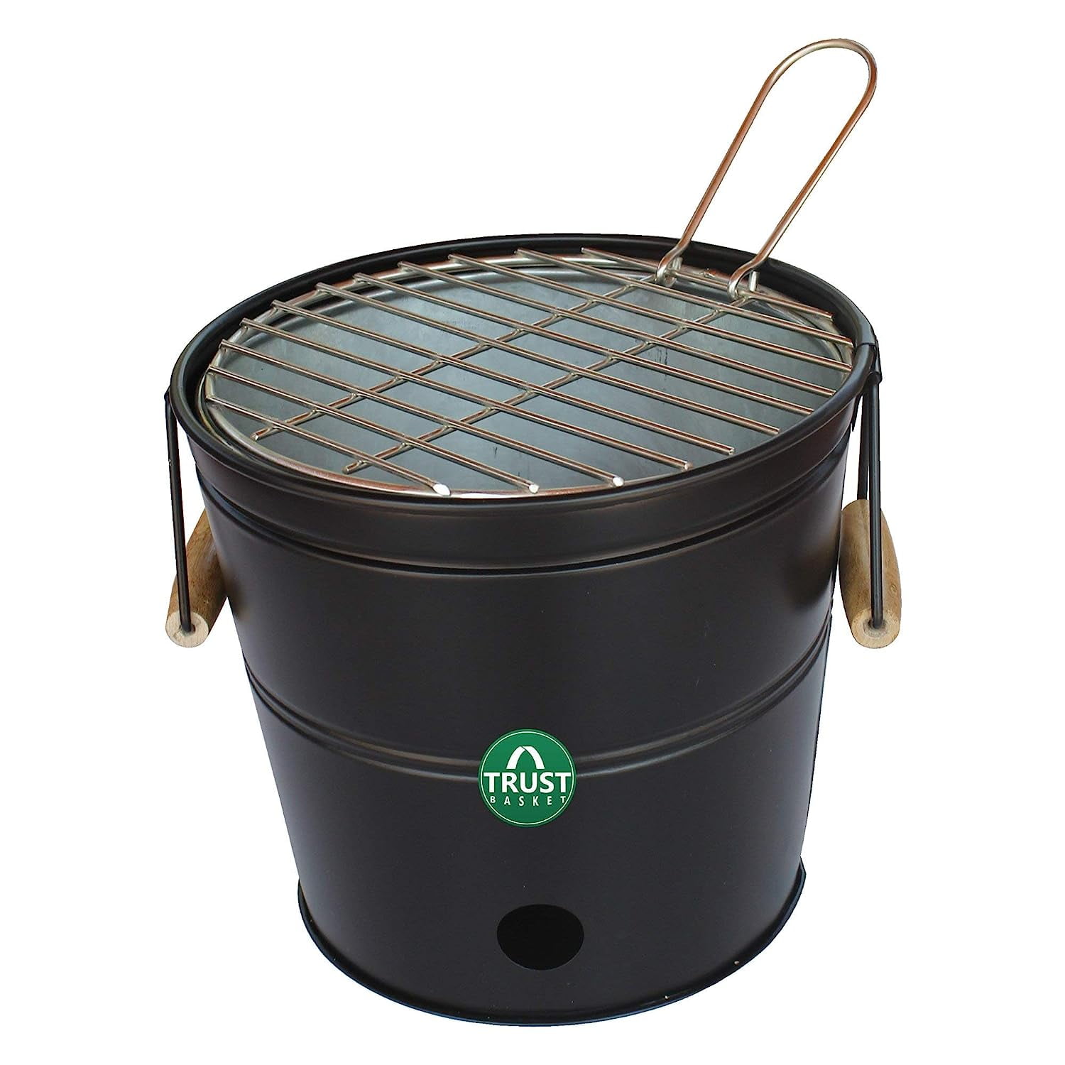 TrustBasket Portable Barbeque Bucket Set –Round Portable Charcoal BBQ ...