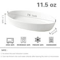 Ceramic Au Gratin Dishes, 7.5''x4.5'' Oval Baking Dish Oven Safe ...