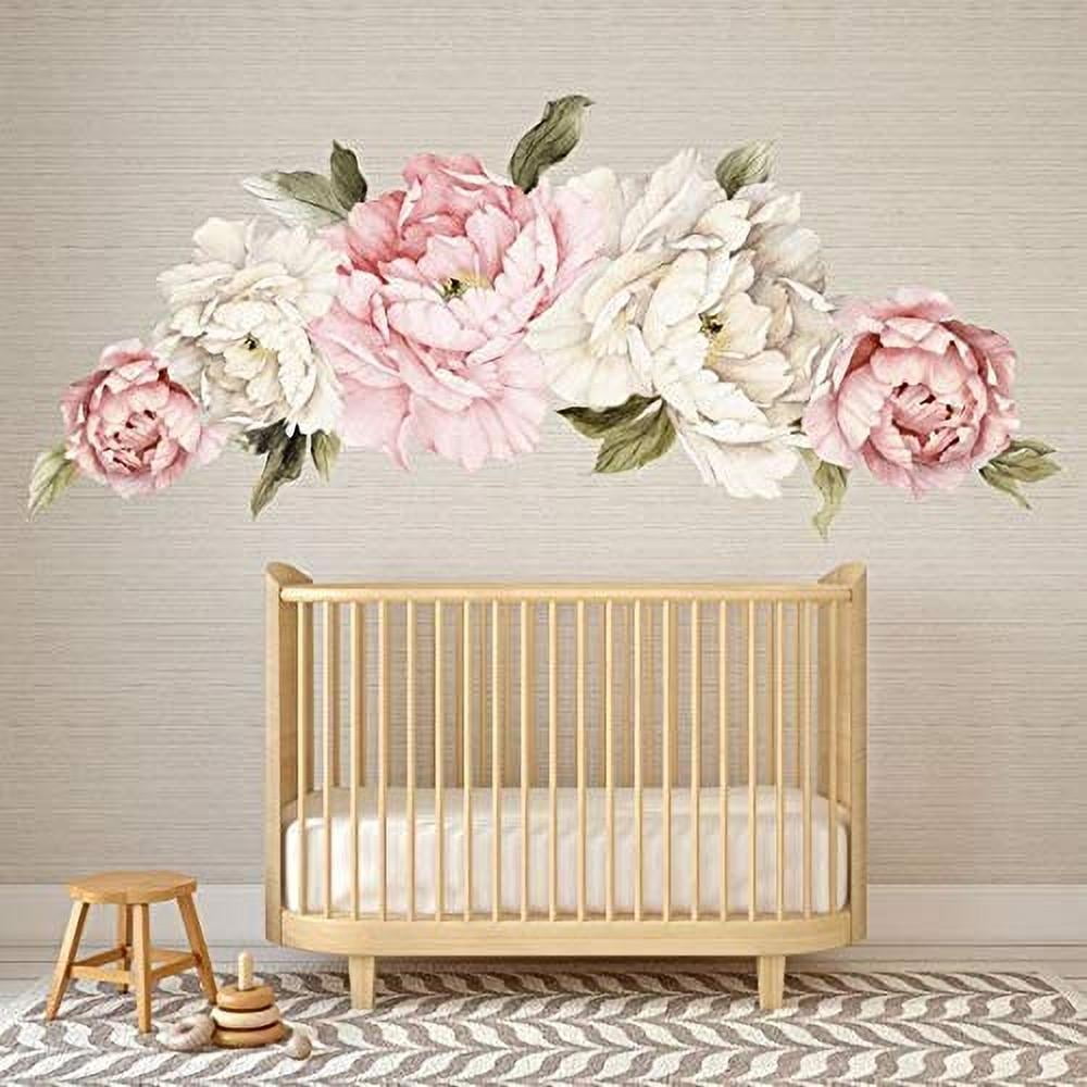 Click here for Rongmo Floral Peonies Wall Decal  Peony Bouquet Fl... prices