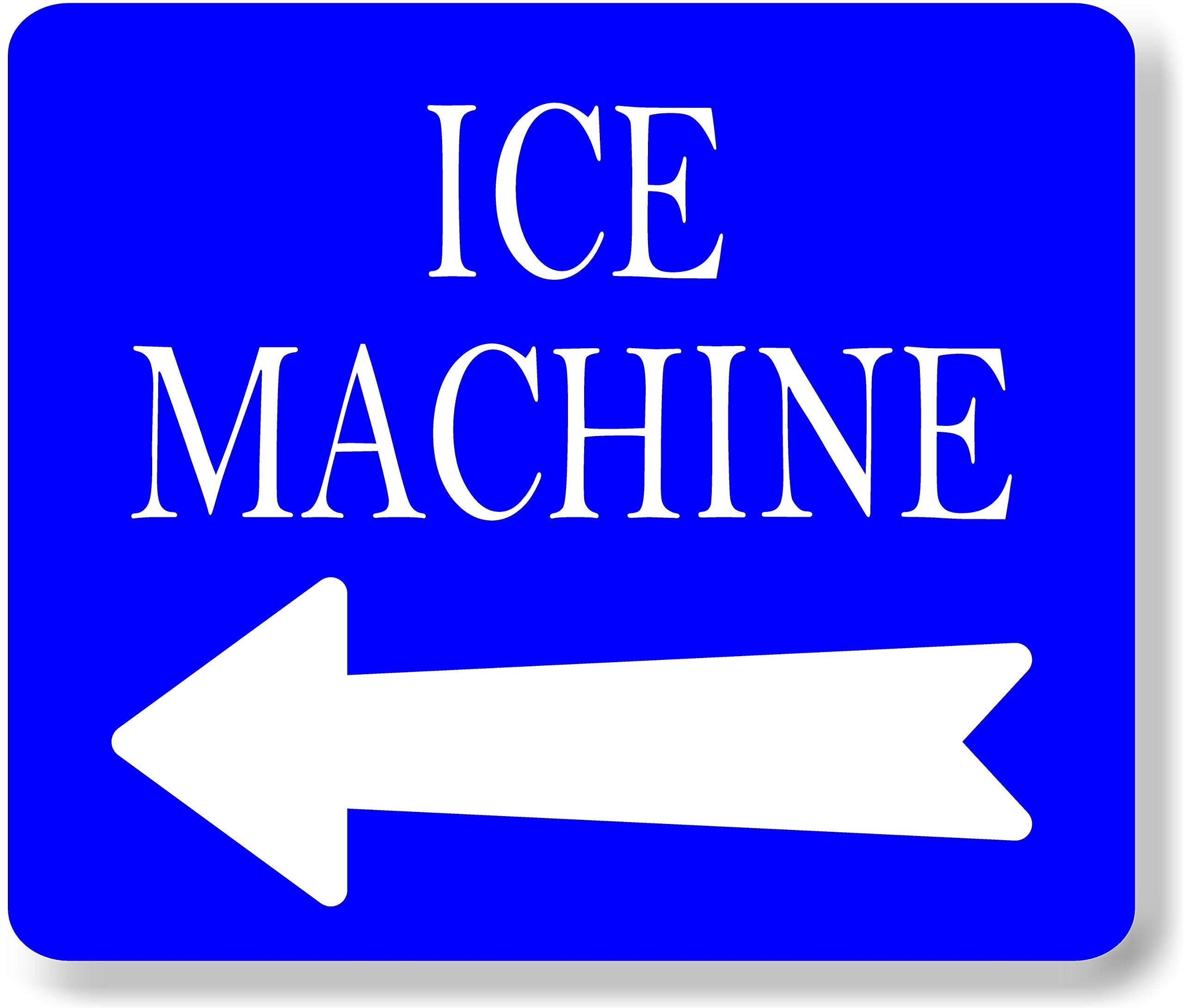 ICE Machine Left Arrow Blue Aluminum Composite Sign - Walmart.com
