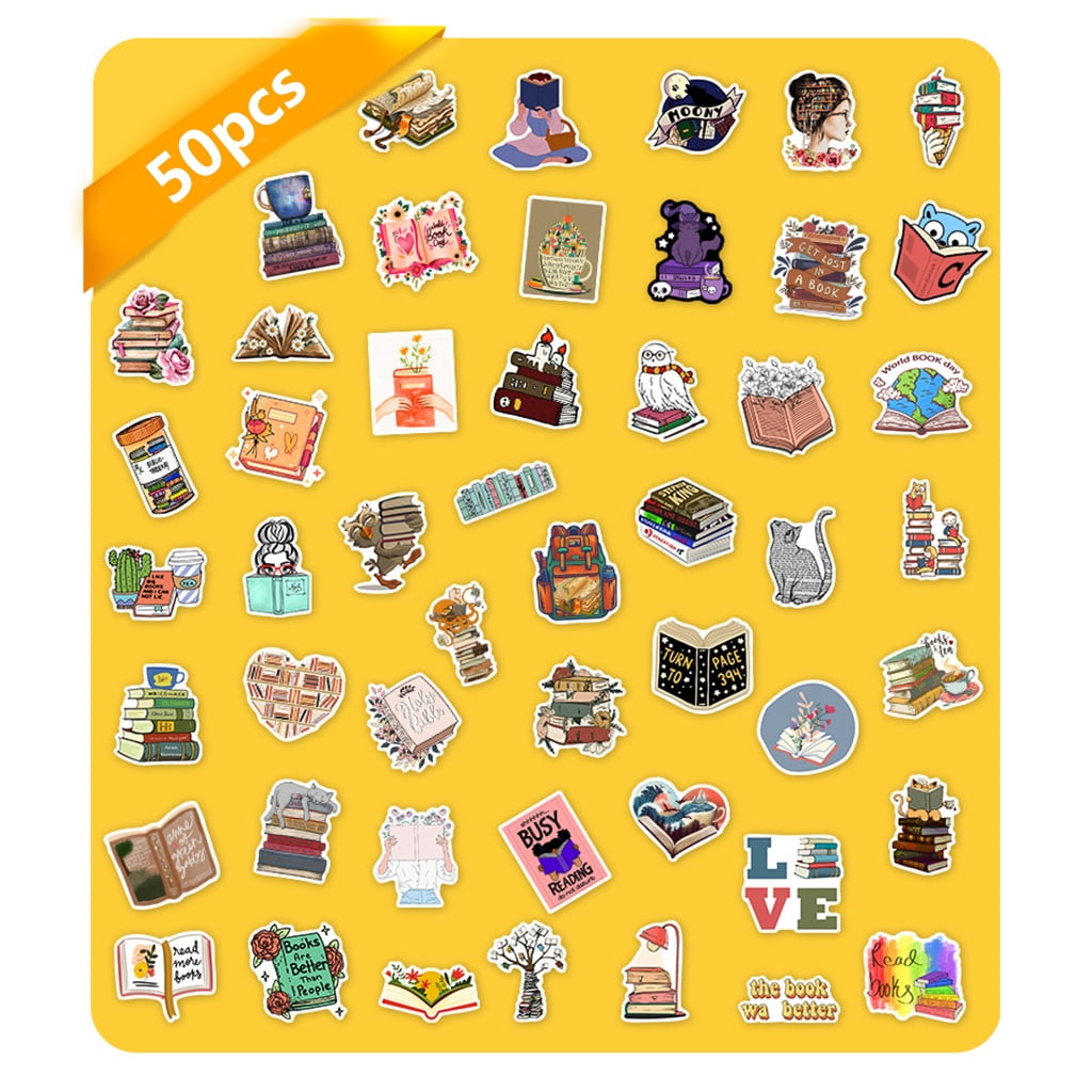 Buy SUNRI 50Pieces Creative Stickers Graffiti Decals Book-like Stickers ...