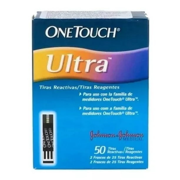 Tiras Reactivas ONE TOUCH Ultra caja con 50 Tiras ONE TOUCH Ultra ...