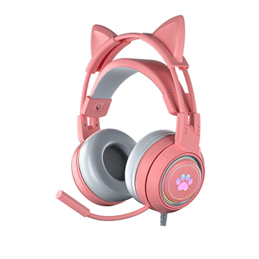 HyperGear Kombat Kitty Gaming Headset, Pink, Compatible with Nintendo ...