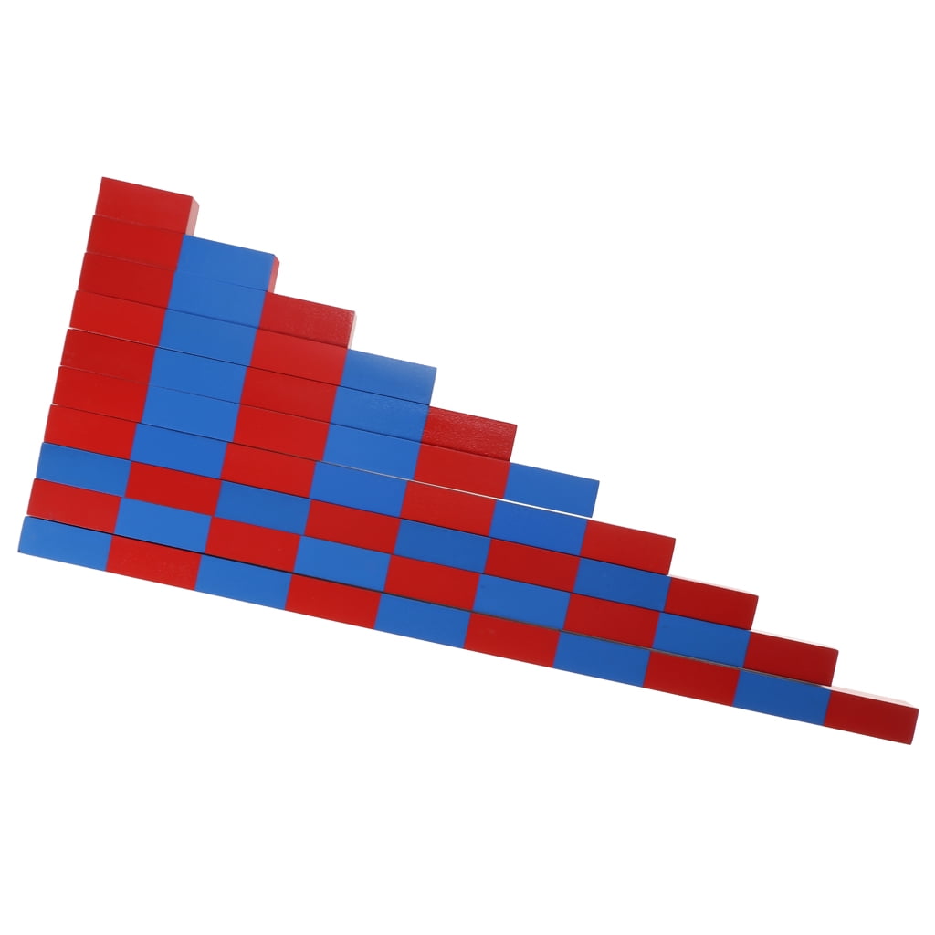 en Sensorial Geometry Kids Educational Numerical Rods - Walmart.com