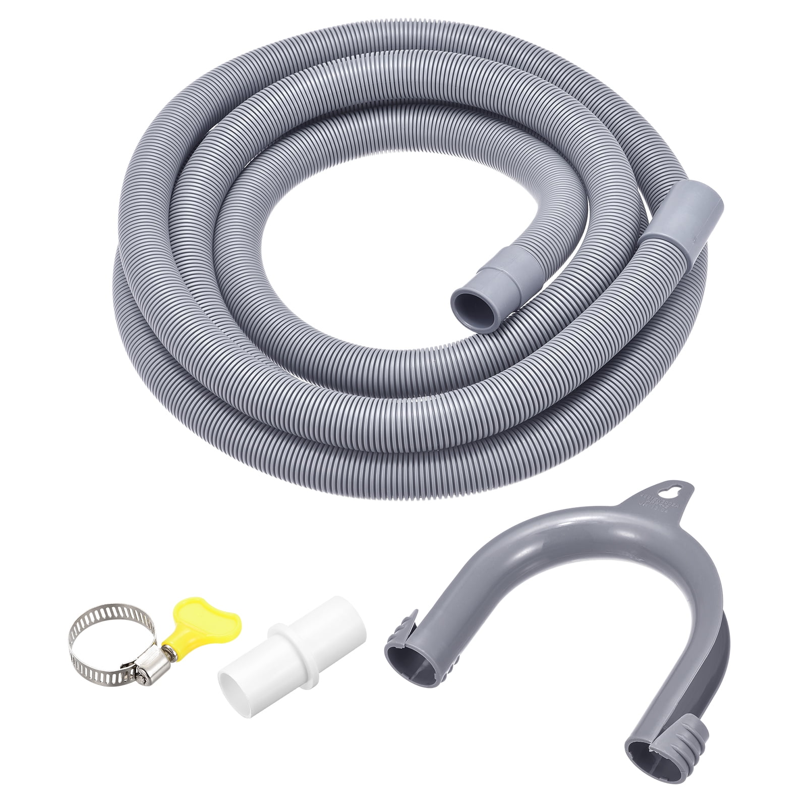 Washing Machine Drain Hose Extension Kits 16.4ft Gray with Extension ...