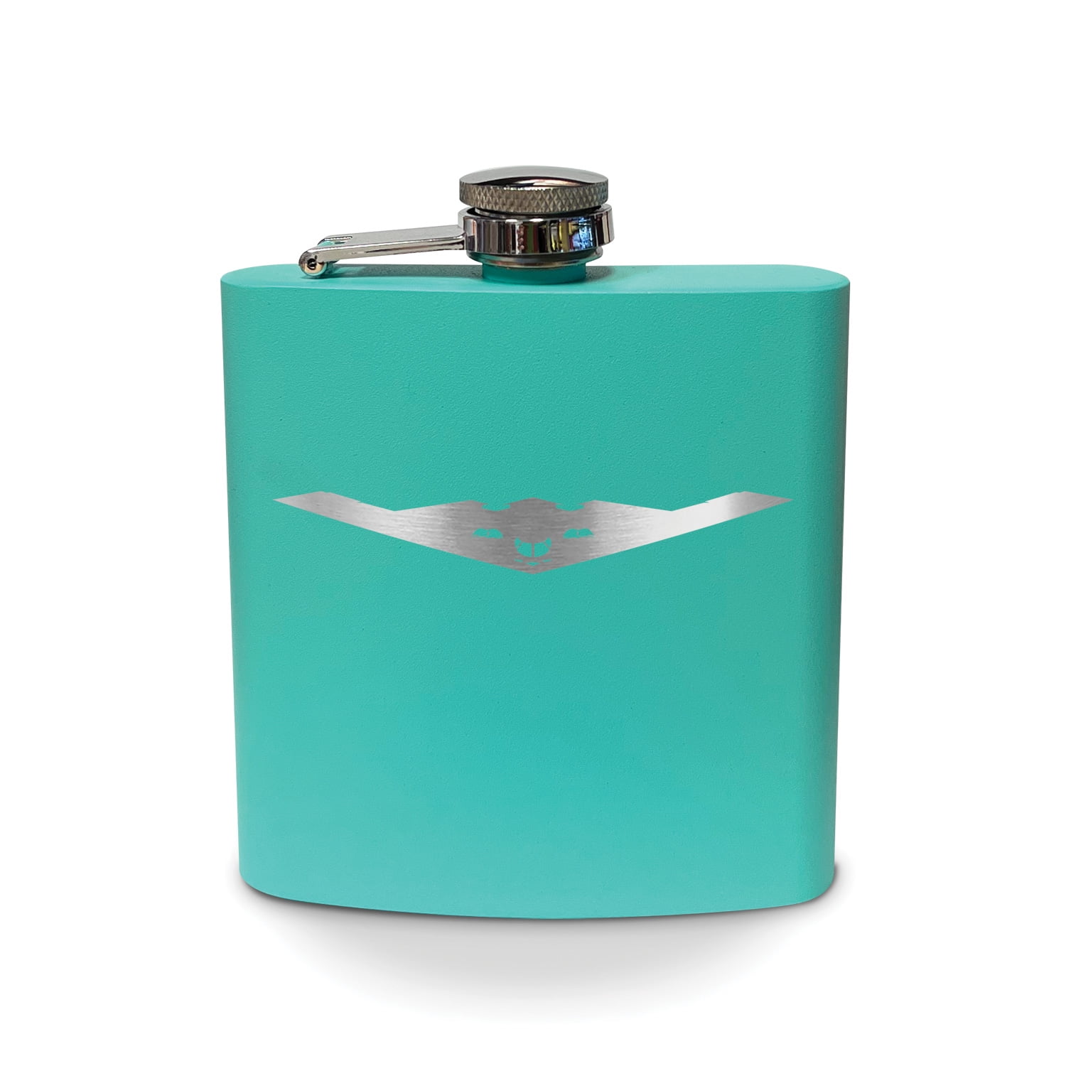 B-2 Spirit Flask 6 oz - Laser Engraved - Stainless Steel - Drinkware ...