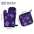 2 PCS Oven Baking Gloves Set Heat Resistant Oven Mitt & Pot Holder Set ...