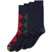 Gold Toe Mens 4 Pack Argyle Midweight Socks, Multicoloured, 7-12 ...