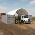 DuraYu 20x20 ft Shipping Container Canopy Shelter with 11oz PE Tarp ...