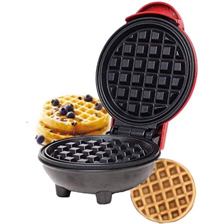 Mini Waffle Maker,Portable Electric Round Mini Maker Gril,The Mini ...