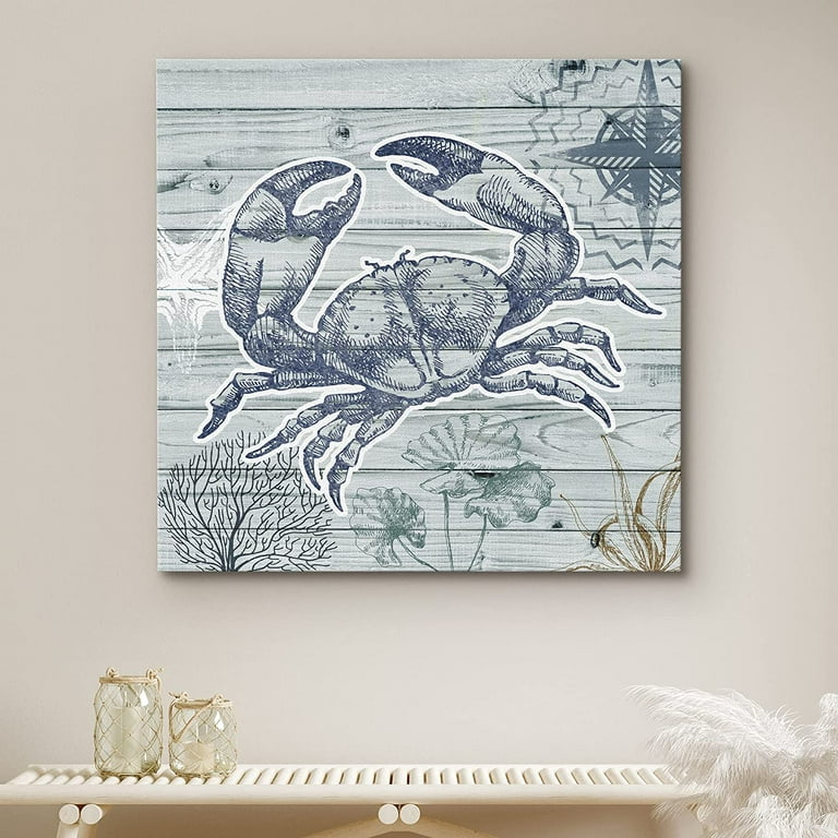 Blue Crab Painting Abstract