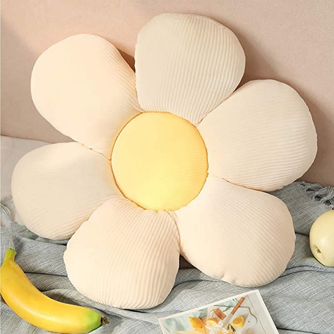 Click here for Generic Daisy Flower Pillow Cushion White Yellow C... prices