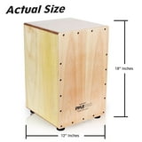 Pyle PCJD18 - Stringed Jam Cajon - Wooden Cajon Percussion Box ...