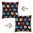 Cushion Pillow Cover Colorful Planets And Stars Pillowcase Farm ...