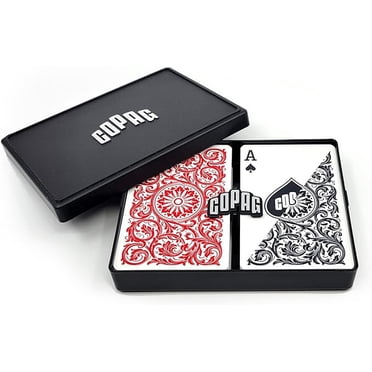 Copag 1546 Playing Cards, Red & Blue, Plastic Coated, Jumbo Index ...