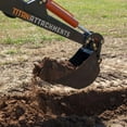 Titan Attachments 8in Wide Skid Steer Backhoe Bucket, 3-Carbon Steel ...