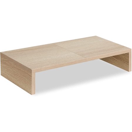 T 20 inch Monitor Stand Riser, Wood Monitor Stand for Desk, TV/Screen ...