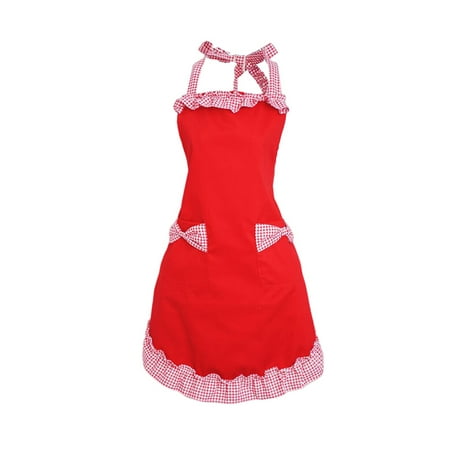 Unatoiry Baking Aprons Kitchen Pinafore Chef Work Household Washable ...