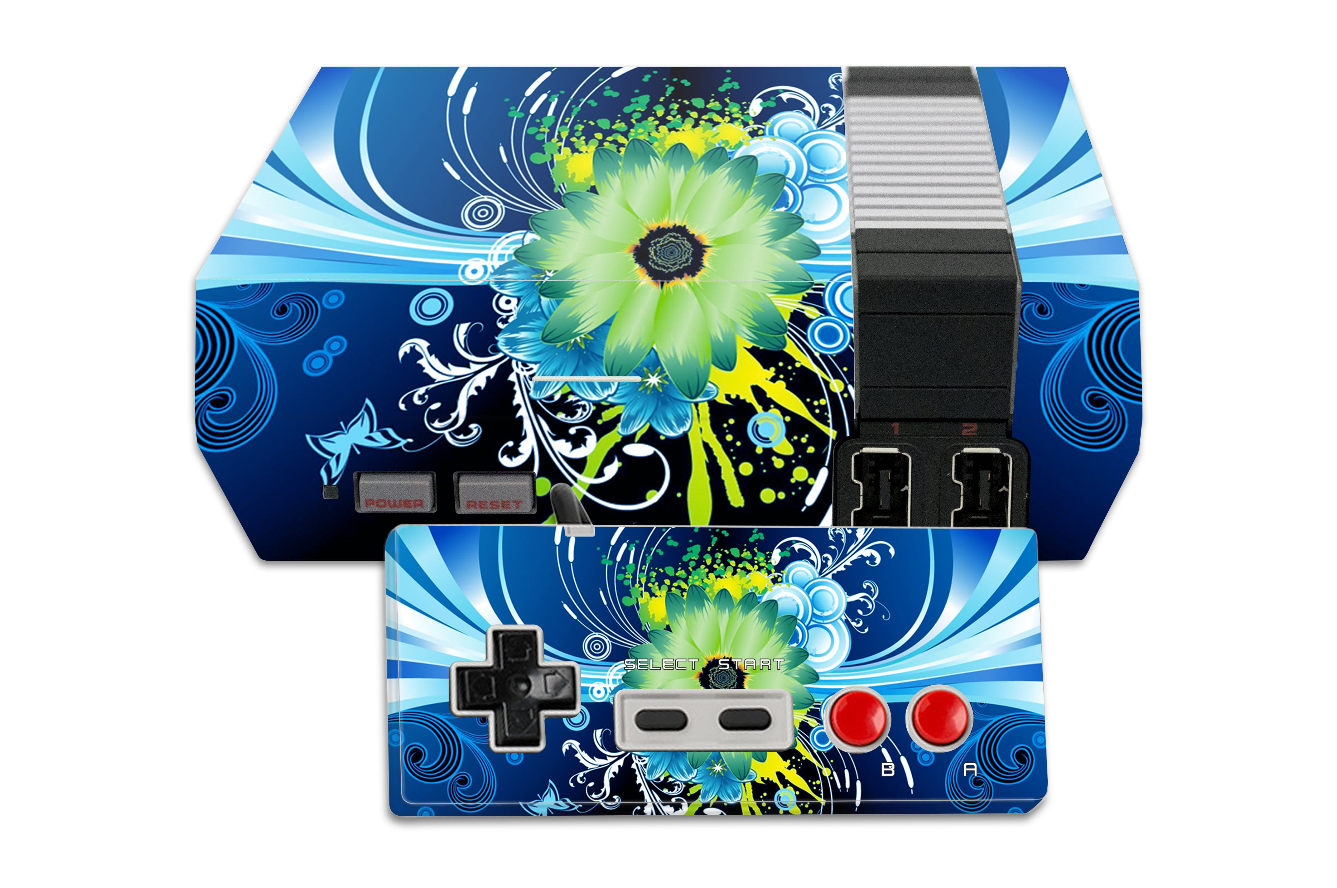 Skin Decal Wrap Compatible With Nintendo NES Classic Edition Flower ...