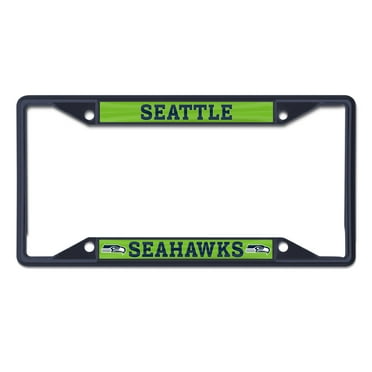 Seattle NFL Seahawks 12TH Man NFL Chrome Metal License Plate Frame ...