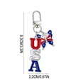 AURIGATE USA Independence Day Keychain, Flag Rhinestone Key Chain for ...
