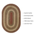 Homespice - Pumpkin Pie Oval Primitive Rug, a Large Cotton Braided Rug ...