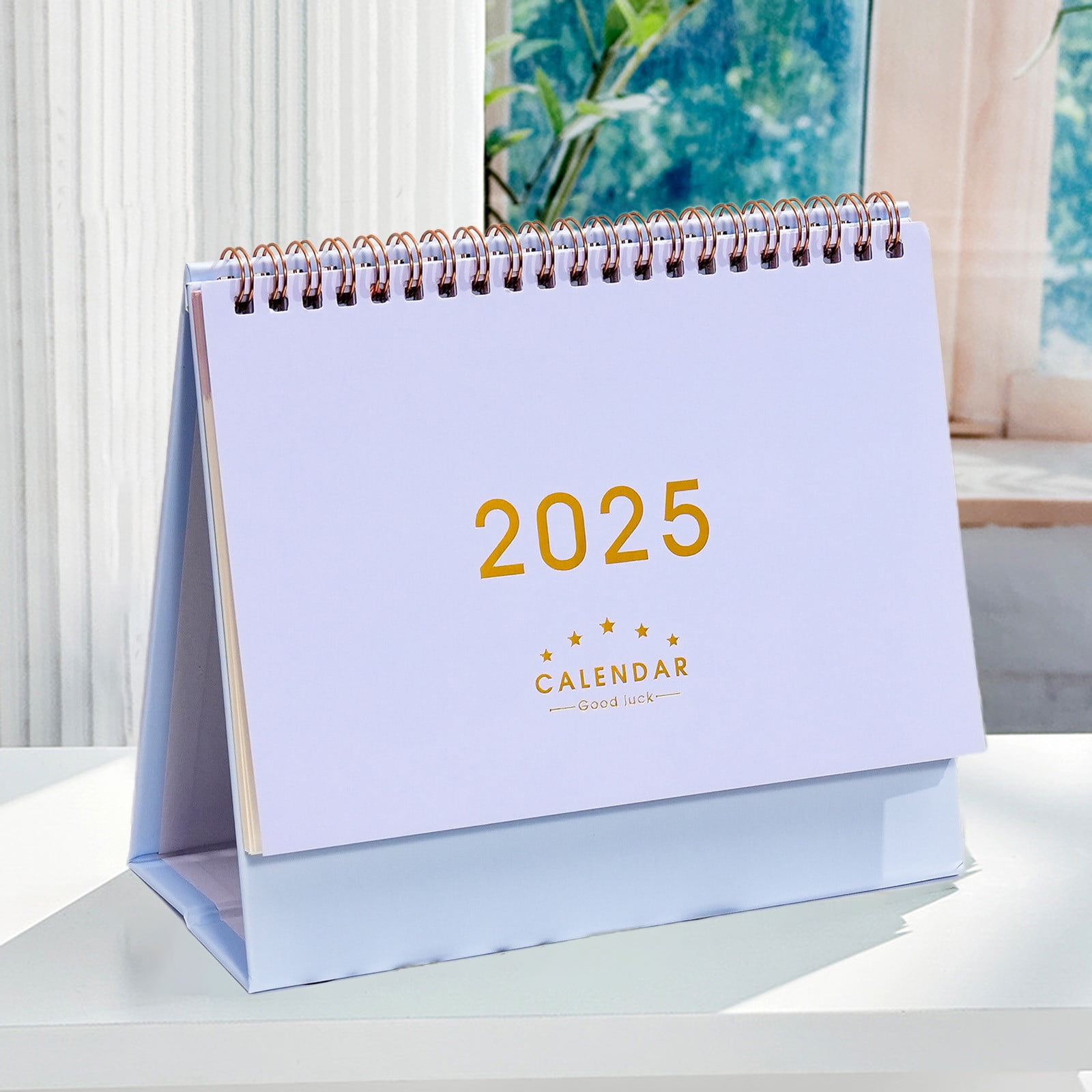 Calendario de Escritorio Ganfancp Mini Calendario de Pie 2025 Flip ...