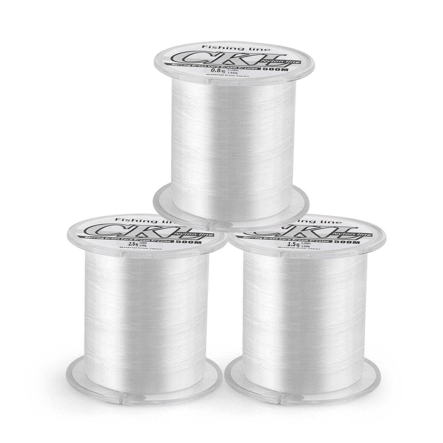 Liwarace 500M/546 Yards Nylon Monofilament Fishing Line Super Tough 4 ...