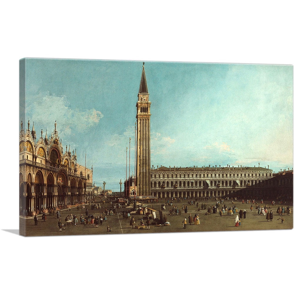 ARTCANVAS Piazza San Marco in Venice Canvas Art Print by Canaletto ...
